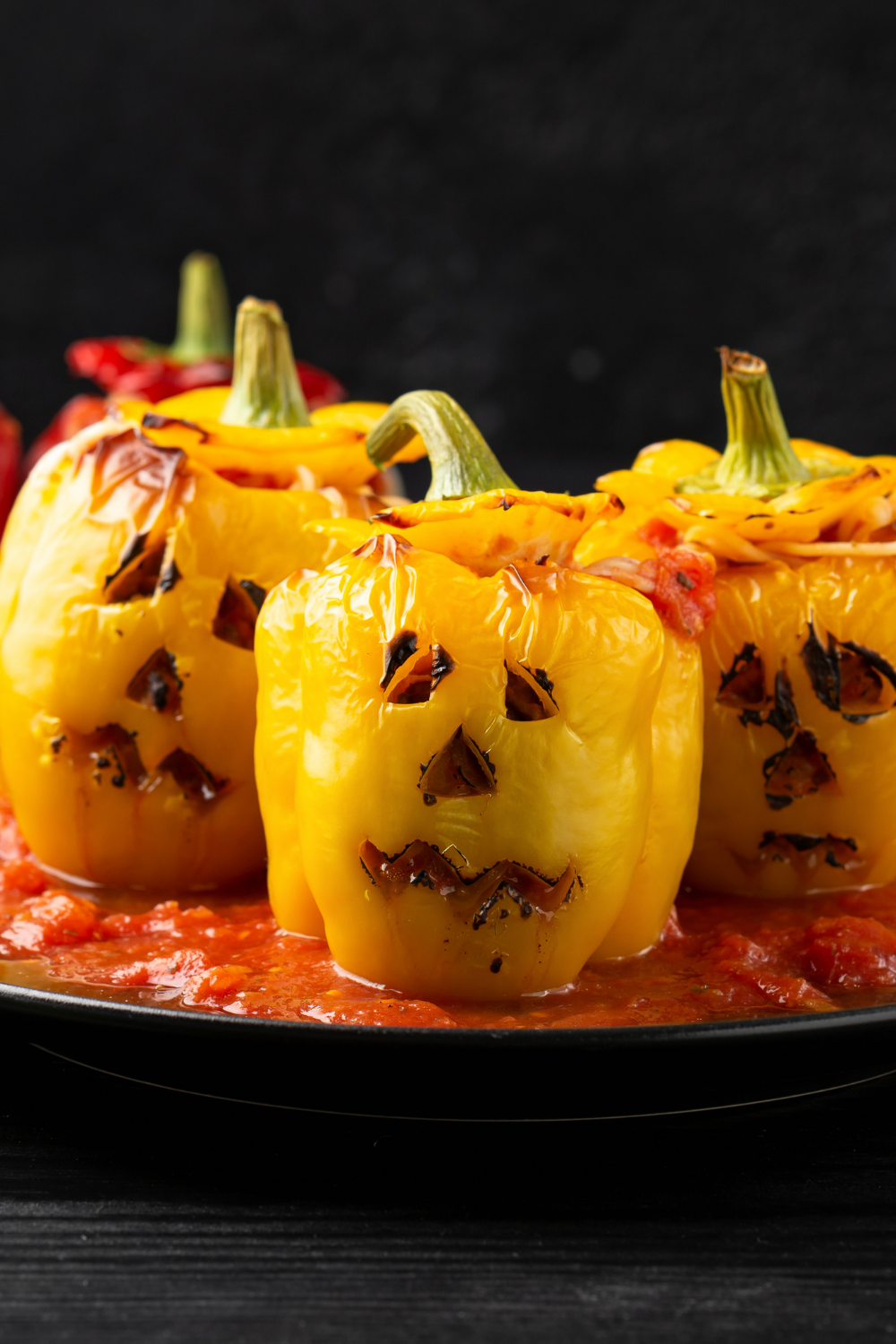 Stuffed Jack-O’-Lantern Peppers – MACIJI
